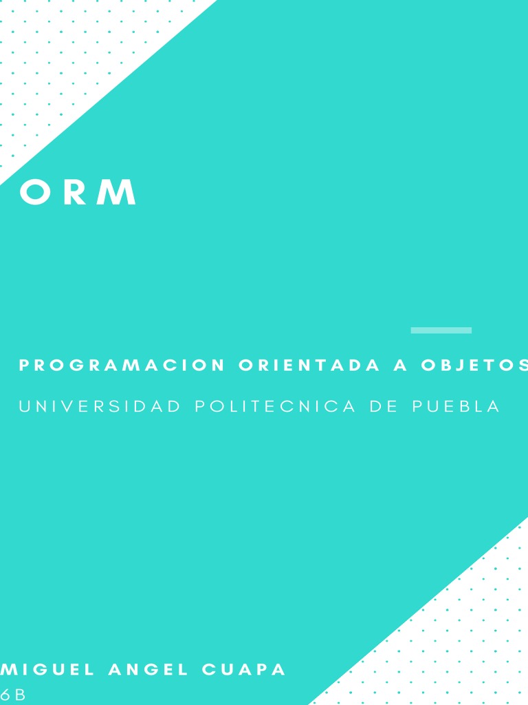 Investigación ORM | PDF | Bases de datos | SQL