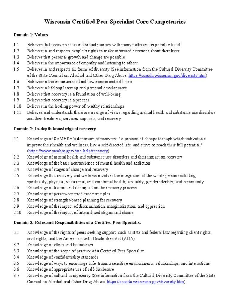 CPSS Core Competencies | PDF | Mental Health | Substance Abuse