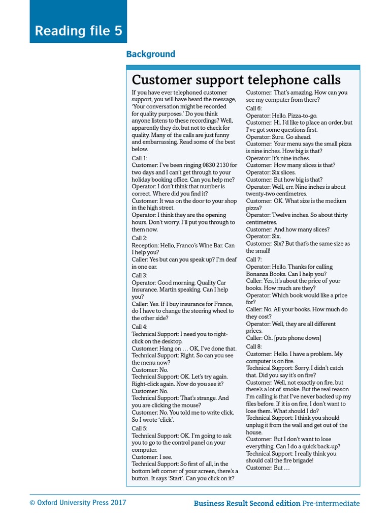 Br2e Pre-Int Readingfile05 | PDF