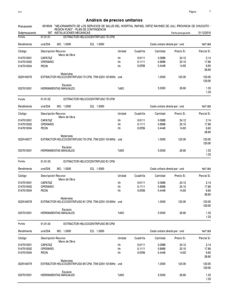 7.4. Analisis de Precios Unitarios | PDF