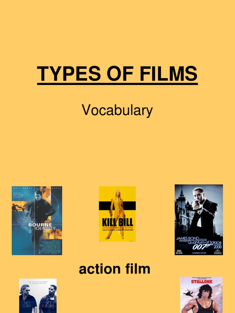 Types of Films Vocabulary | PDF