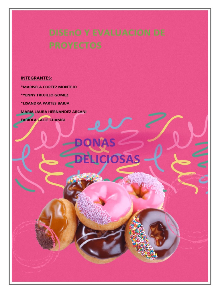 Donas Deliciosas: Diseno Y Evaluacion de Proyectos | PDF | Mercado ...