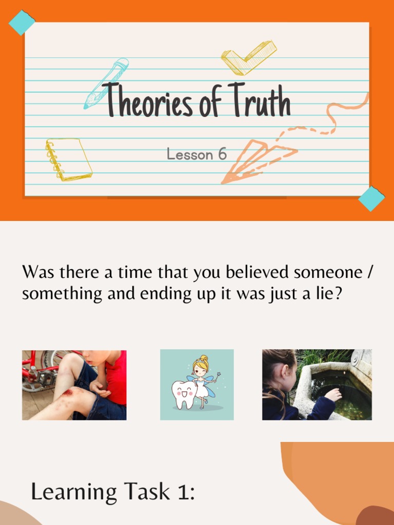 Lesson 6 Theories of Truth | PDF
