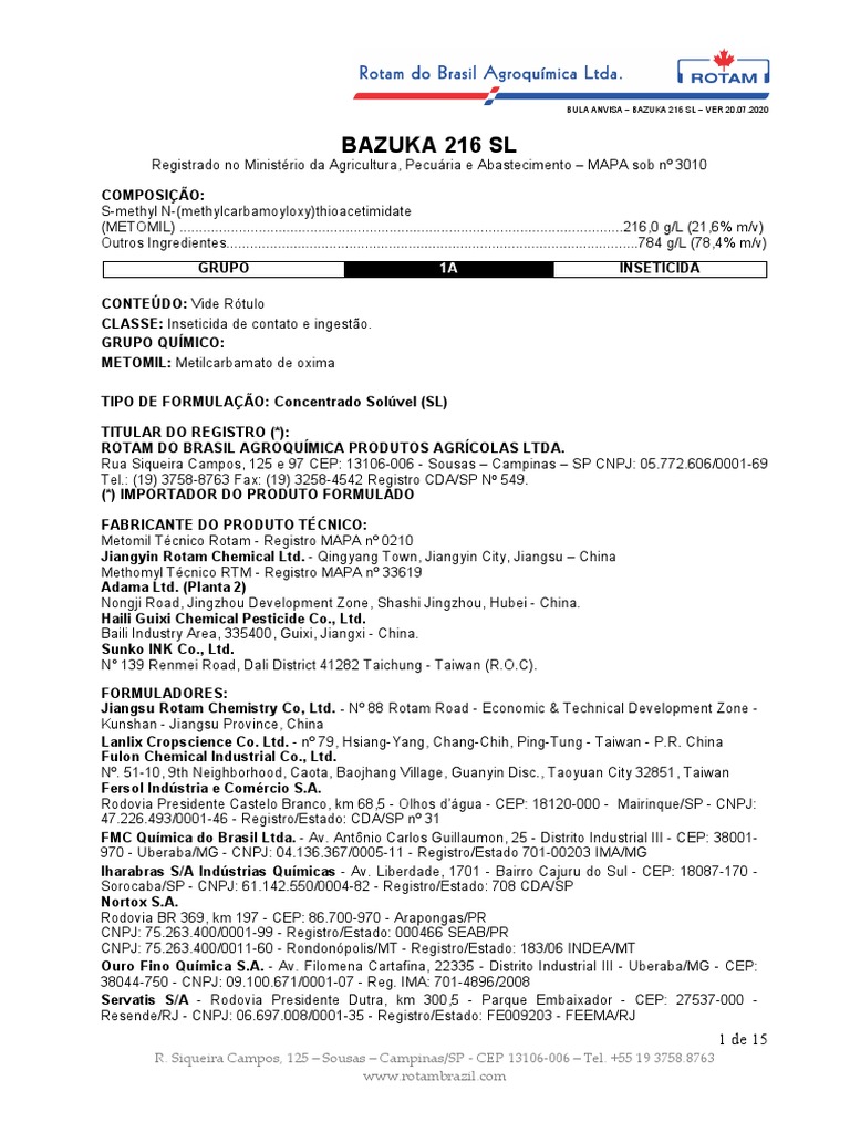 Bazuka 216 SL: R. Siqueira Campos, 125 - Sousas - Campinas/SP - CEP ...