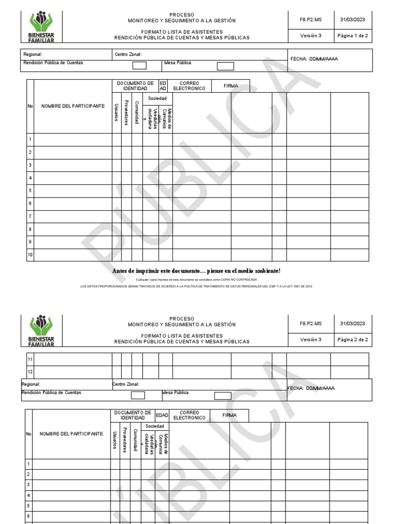 f8.p2.ms_formato_lista_de_asistentes_rpc_y_mp_v3 | PDF | Informática ...