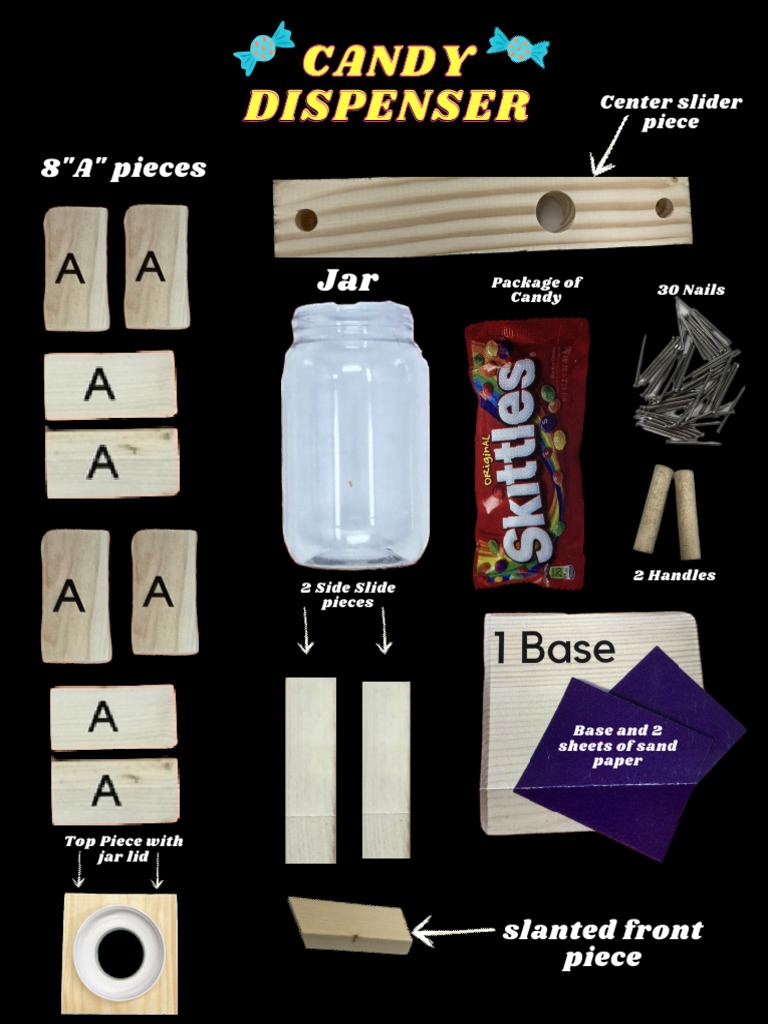 Candy Dispenser DIY: A Step-by-Step Guide to Building a Simple Wooden ...