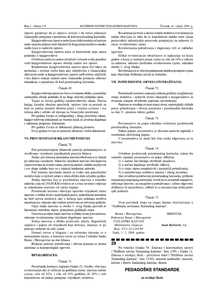 Pedagoski Standardi Za Srednje | PDF