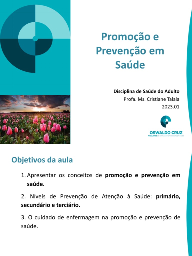 Promoção e Prevenção em Saúde | PDF | Promoção de saúde | Enfermagem