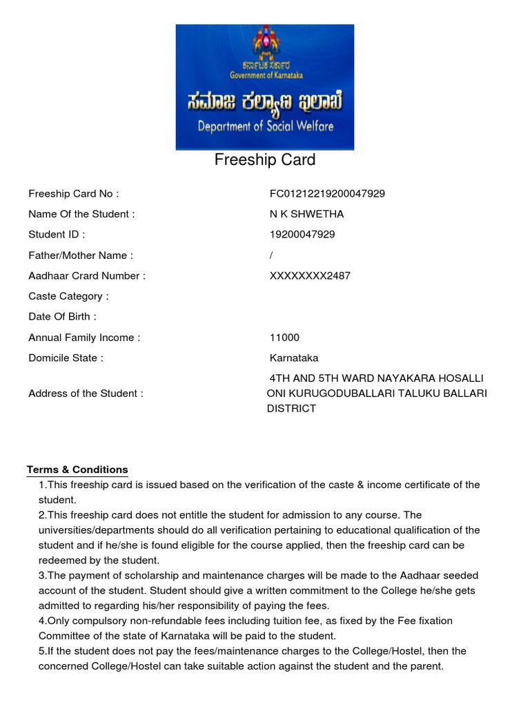 Freeship Card: Terms & Conditions | PDF | Fee