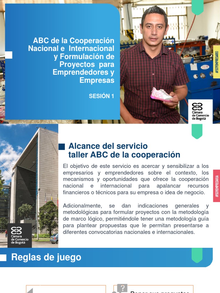 ABC de La Cooperación Nacional e Internacional y Formulación de Proyectos para Emprendedores y ...