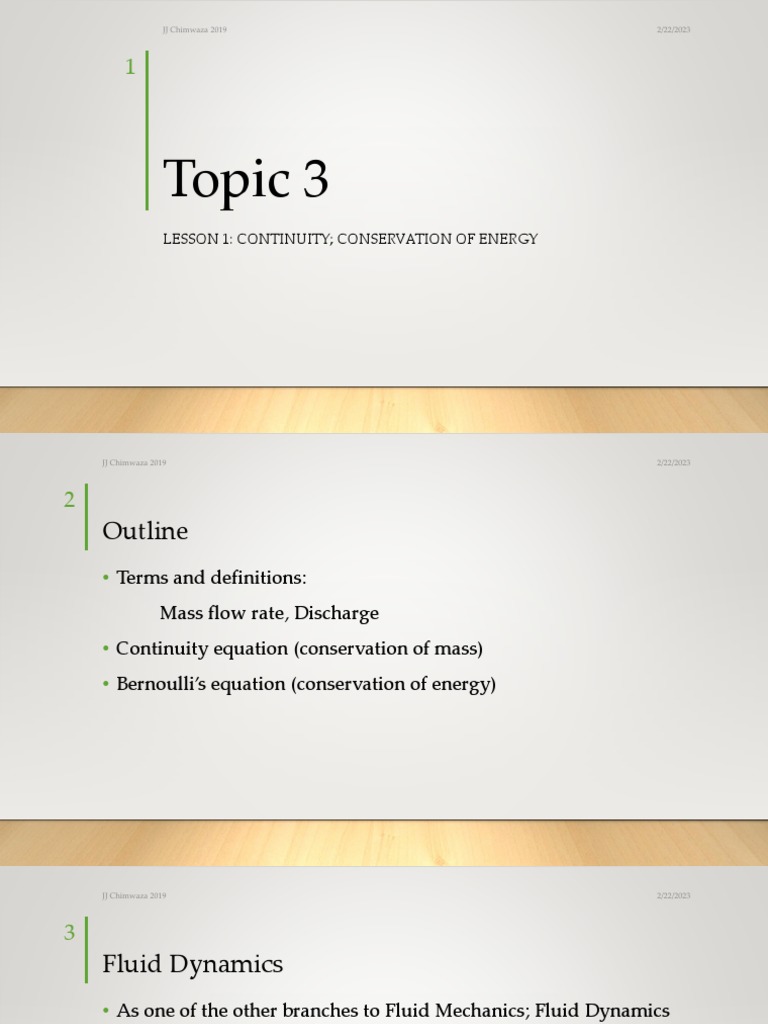 Topic 3, Lesson 1 | Download Free PDF | Fluid Dynamics | Pressure