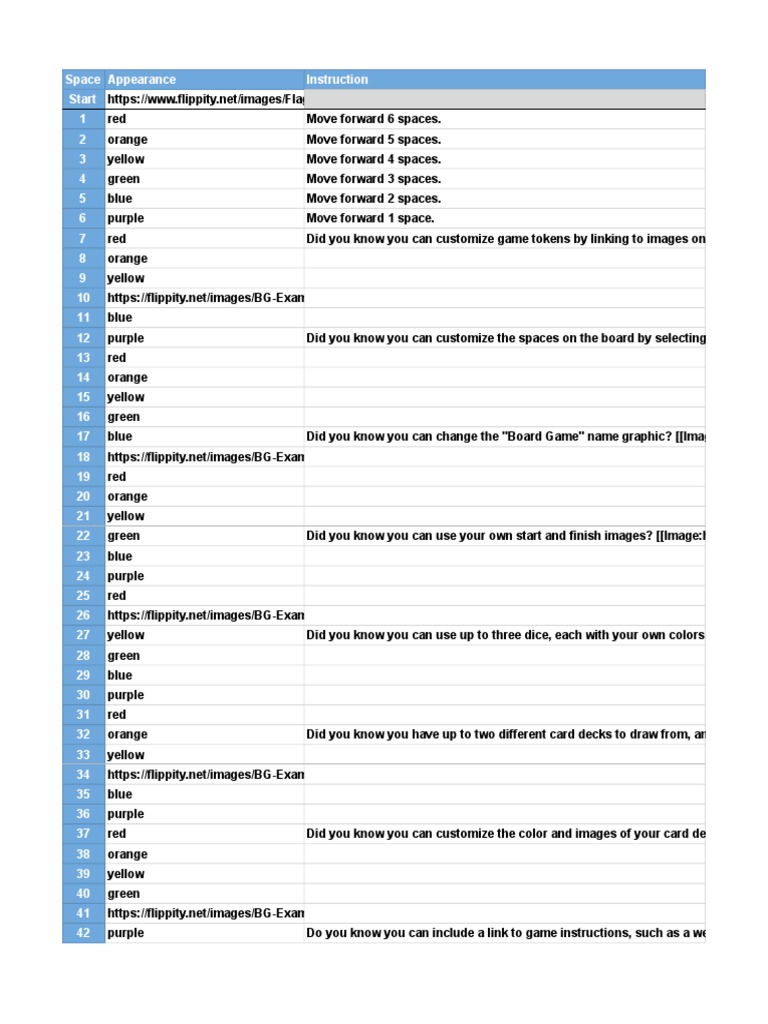 Board Game Template | PDF | Software | Computing