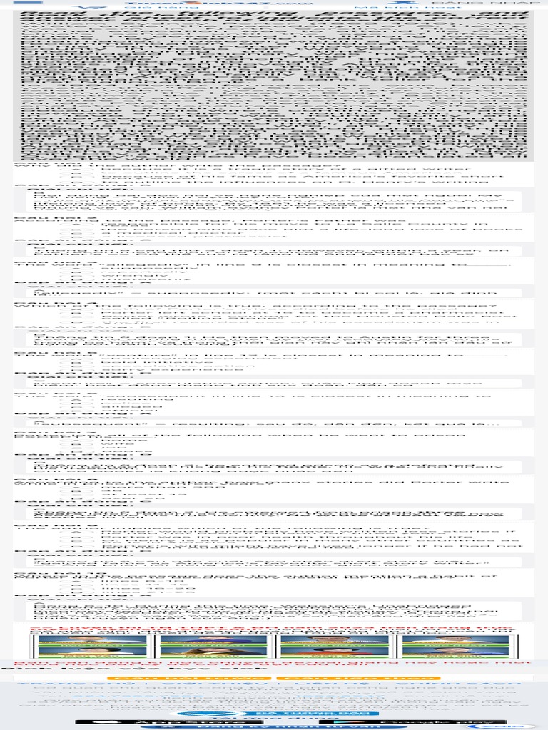 Read The Following Passages, and Mark The Letter A, B, C, or D On Your ...