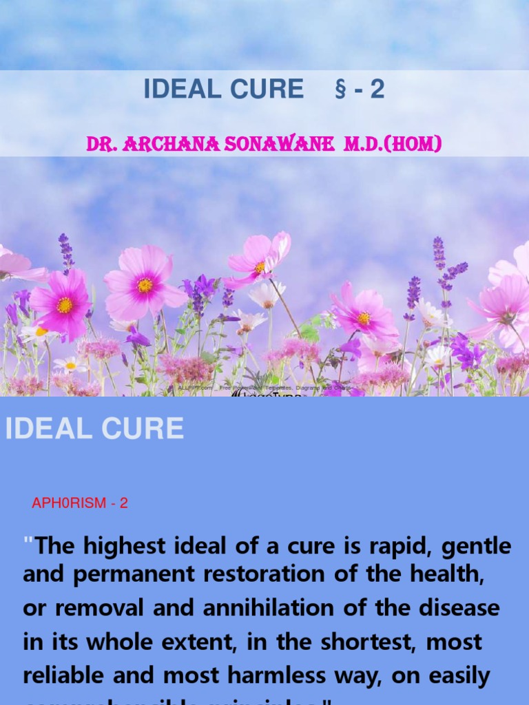Aph 2-Ideal Cure | PDF | Cure | Homeopathy