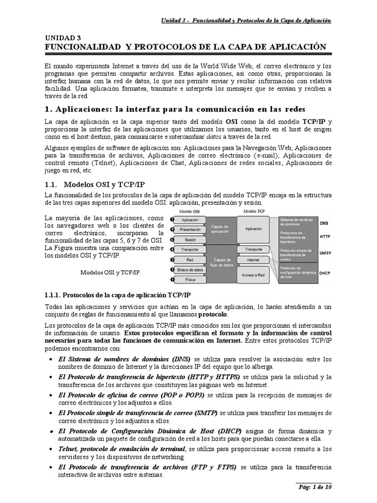 UNIDAD 3 - Funcionalidad y Protocolos de La Capa de Aplicacion 22-23 ...
