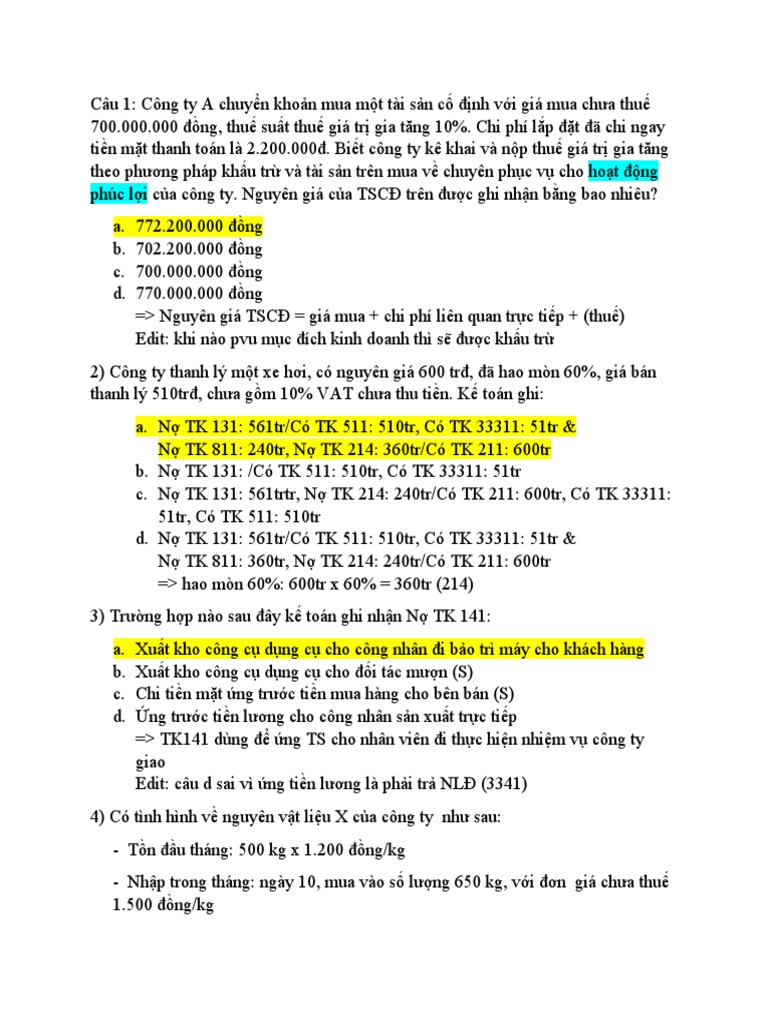 Quizz KT KTTC c123 | PDF