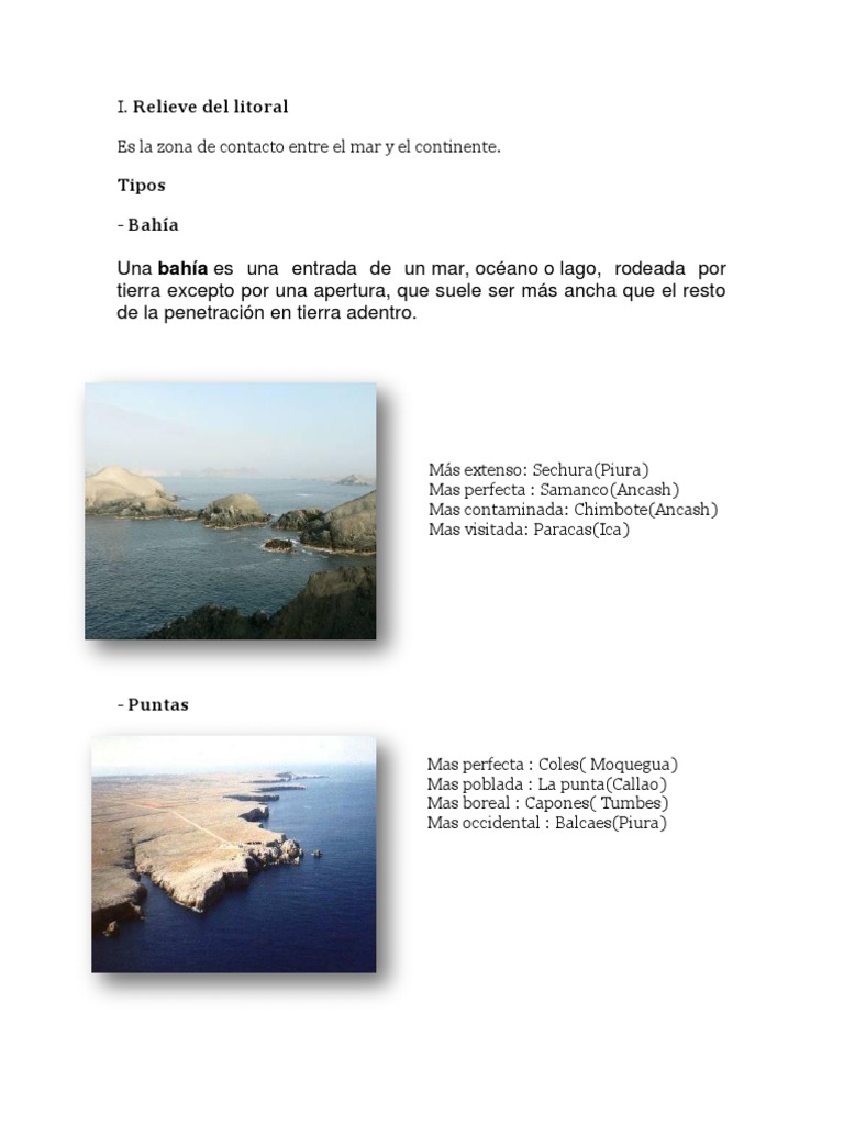 Relieve Costero y Andino del Perú | PDF | Andes | Perú