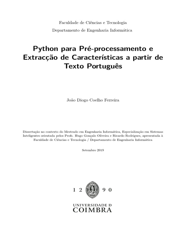 Processamento de linguagem natural em português | PDF | Palavra ...