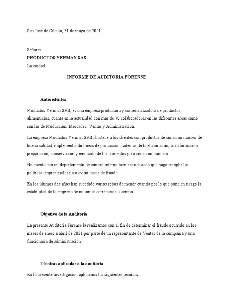 Productos Yerman Sas | PDF