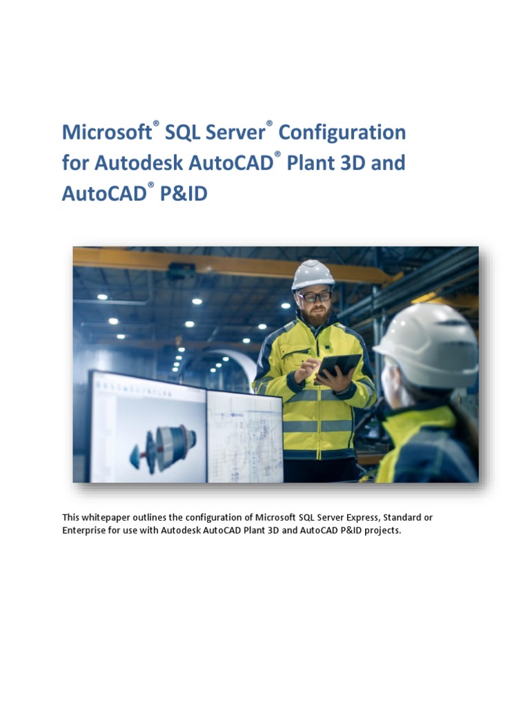 Microsoft SQL Server With Plant 3D | PDF | Microsoft Sql Server | Databases
