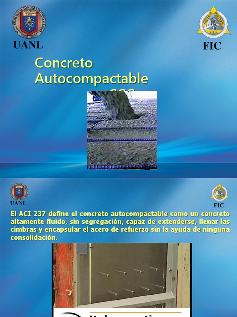 Concreto Autocompactable SCC | PDF