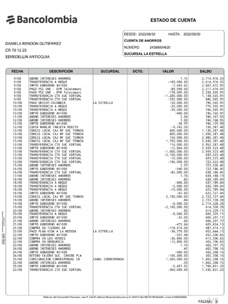 Extracto Hoja 5 | PDF
