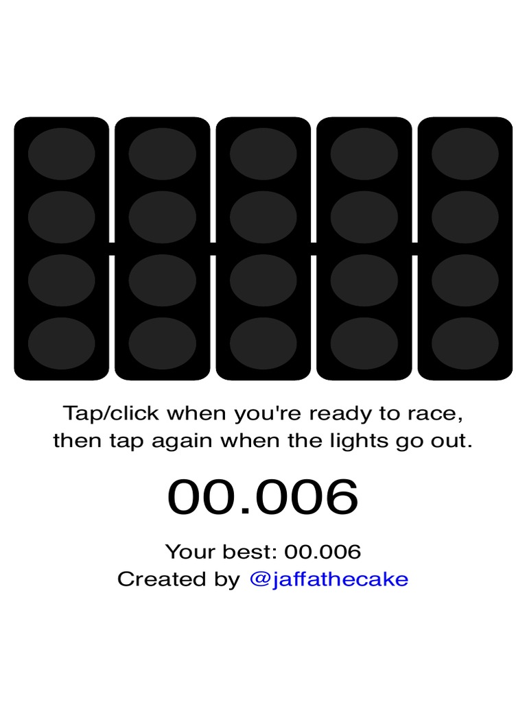 Tap/click When You're Ready To Race, Then Tap Again When The Lights Go ...