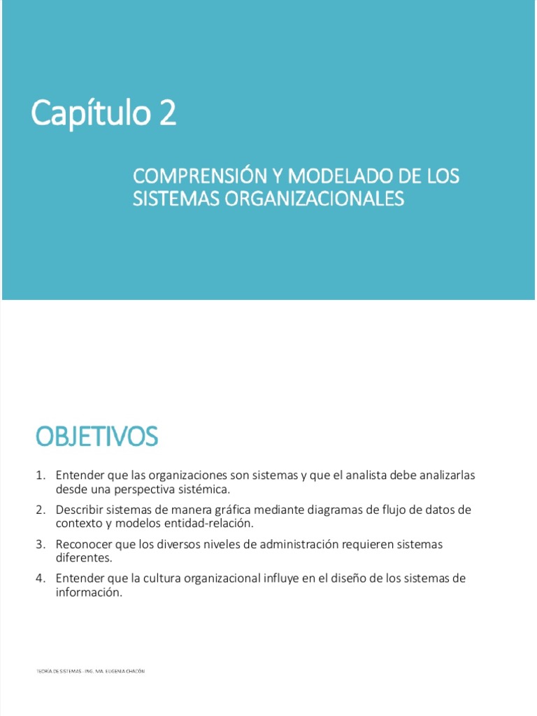 Capitulo 2 Comprension y Modelado de Los Sistemas Organizacionales | PDF | Planificación de ...