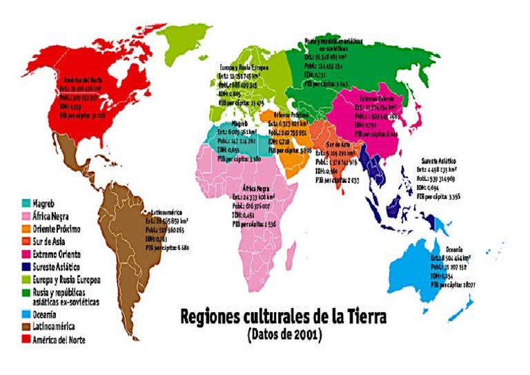 Mapa de zonas culturales | PDF