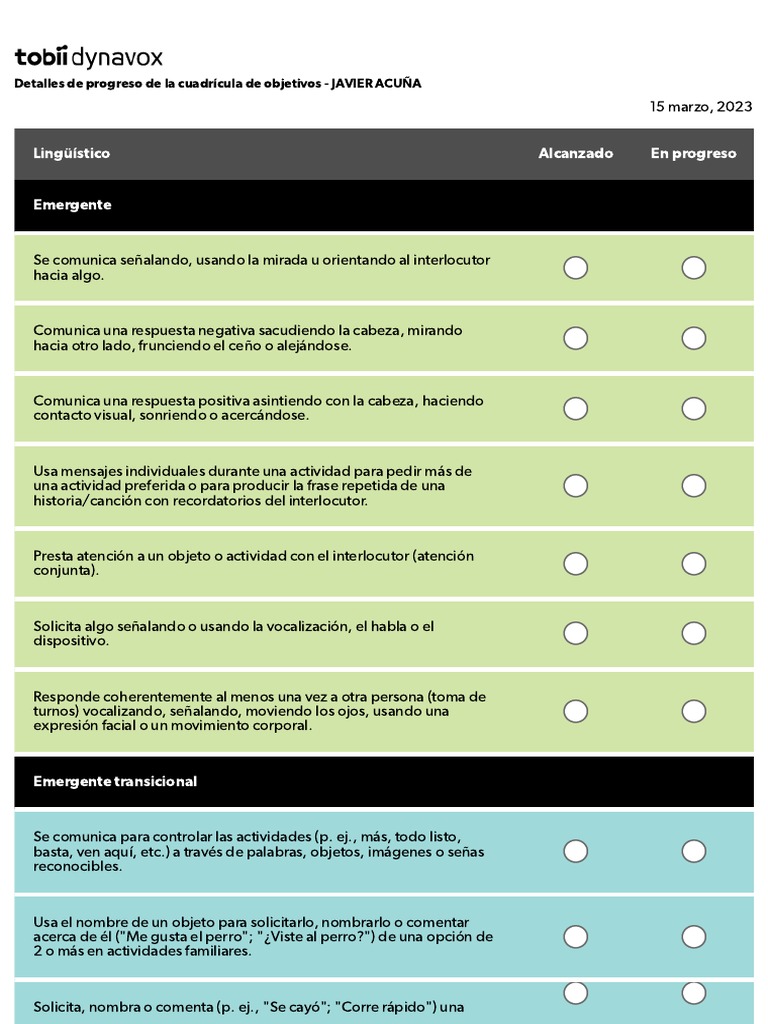 Goals Grid | PDF