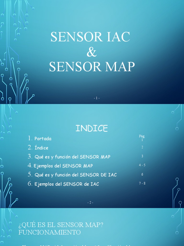 Sensor Iac & Sensor Map | PDF