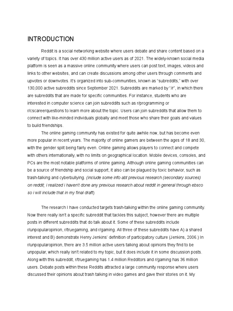 Analytical Research Essay Final Draft | PDF | Social Media | Popular ...