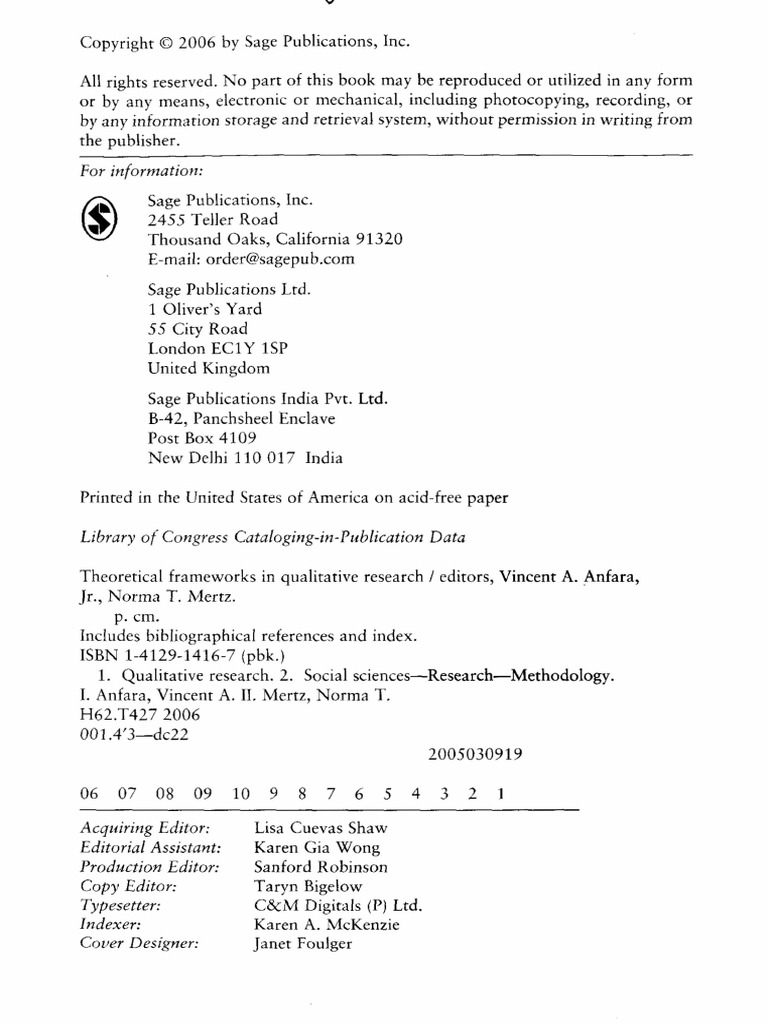 For Information | PDF | Theory | Methodology