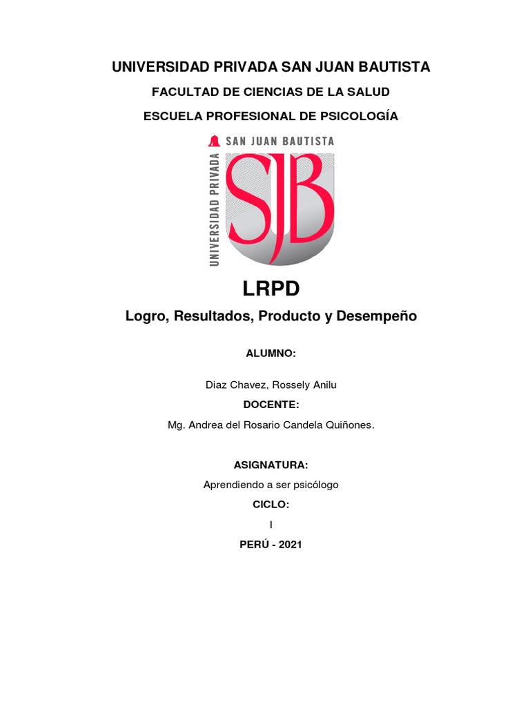 LRPD - Aprendiendo A Ser | PDF | Psicoterapia | Las emociones