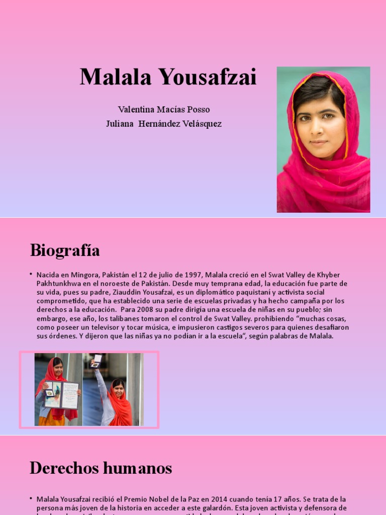 Biografía de Malala Yousafzai | PDF