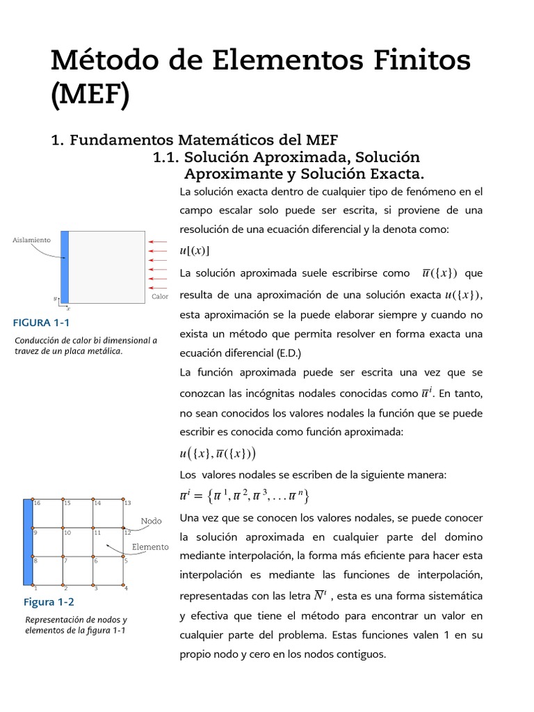 Elementos Finitos | PDF | Método de elementos finitos | Ecuaciones