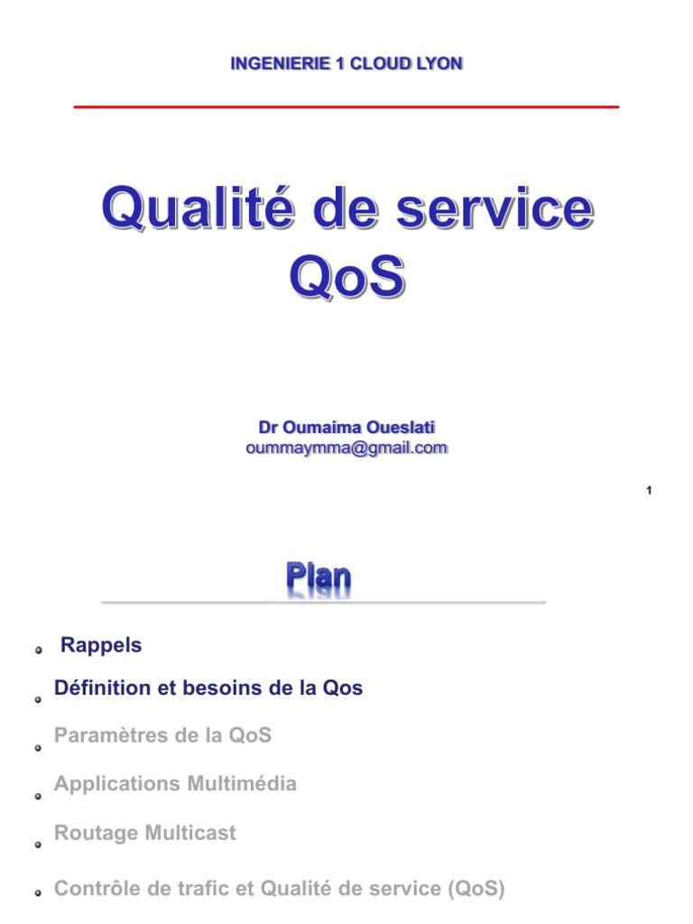 Intro To QoS | PDF | Qualité de service | Protocoles Internet