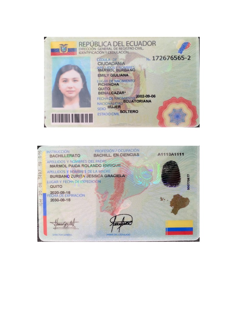 Cédula Emily Mármol | PDF