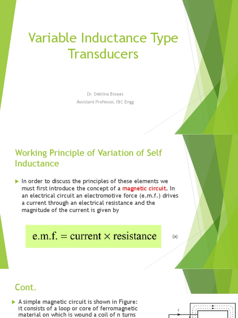 Variable Inductance Transducer Overview | PDF | Inductance | Inductor