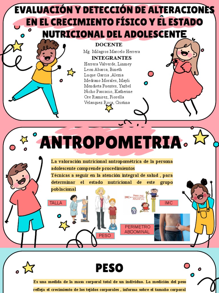 Evaluación integral del crecimiento y desarrollo físico del adolescente ...