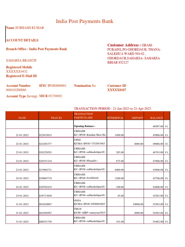 AccountStatement - Report Subhash Kumar | PDF | Mobile App | Computing