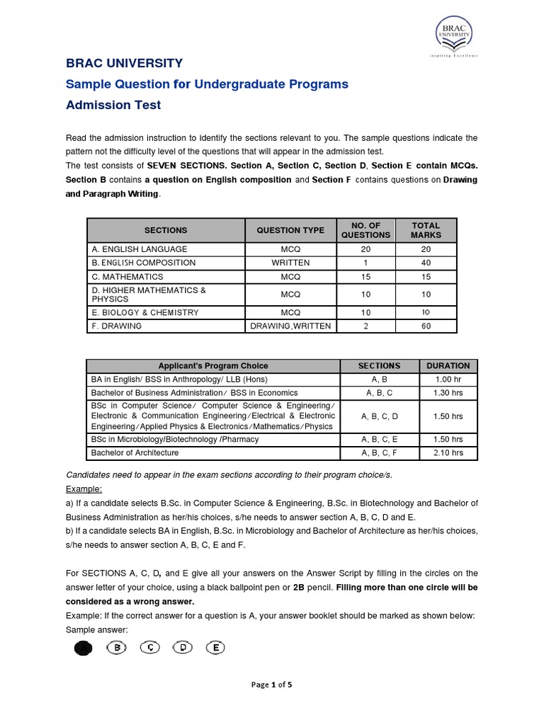 Sample Question - UG - Updated From Summer 2023 - 6 Mar 23 | PDF ...