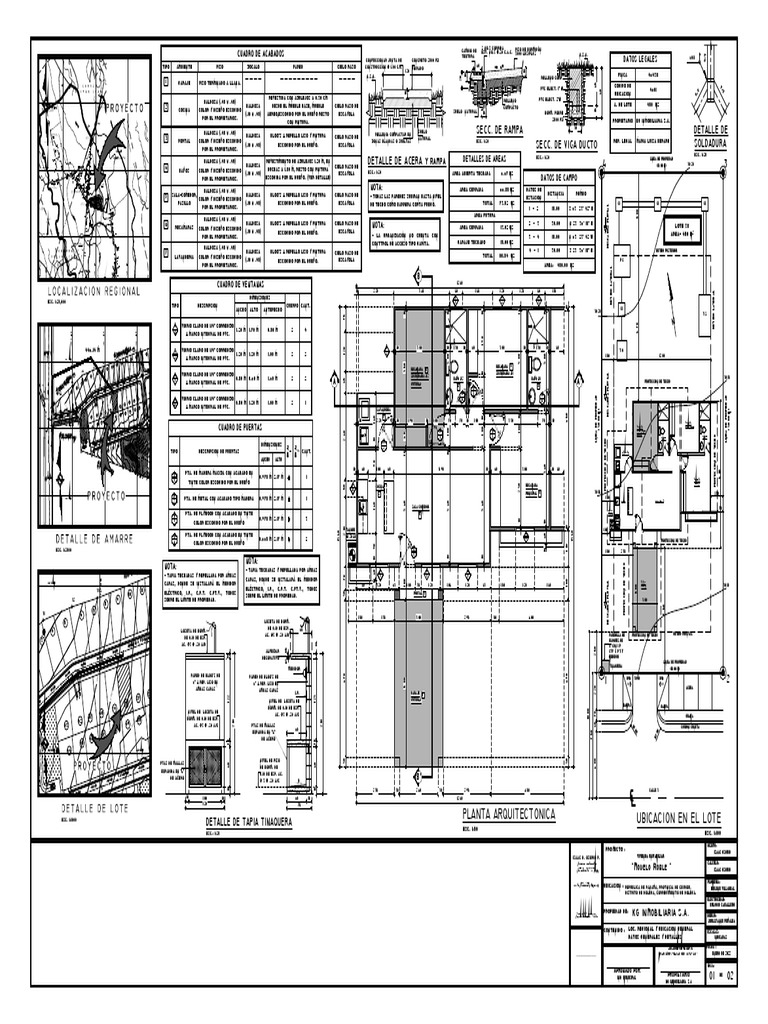 Anteproyecto 75 m2 (1) - Localizacion - PDF Corotu | PDF