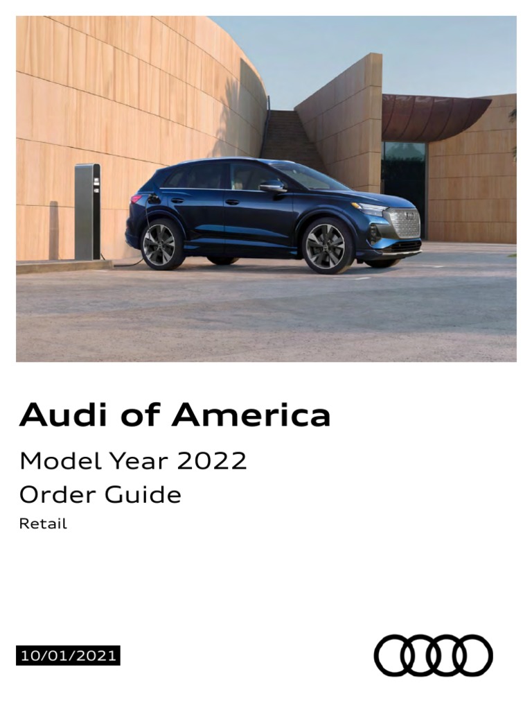Audi Order Guide 2022 USA (Retail) - 10.01.2021 | PDF | Vehicles | Off ...