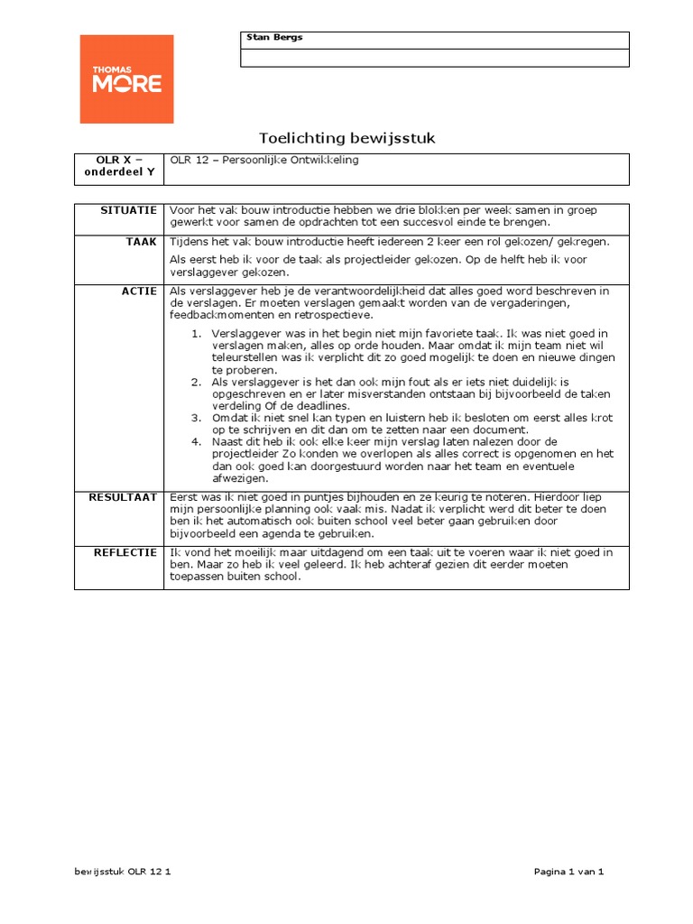 Bewijsstuk Olr 12 1 | PDF