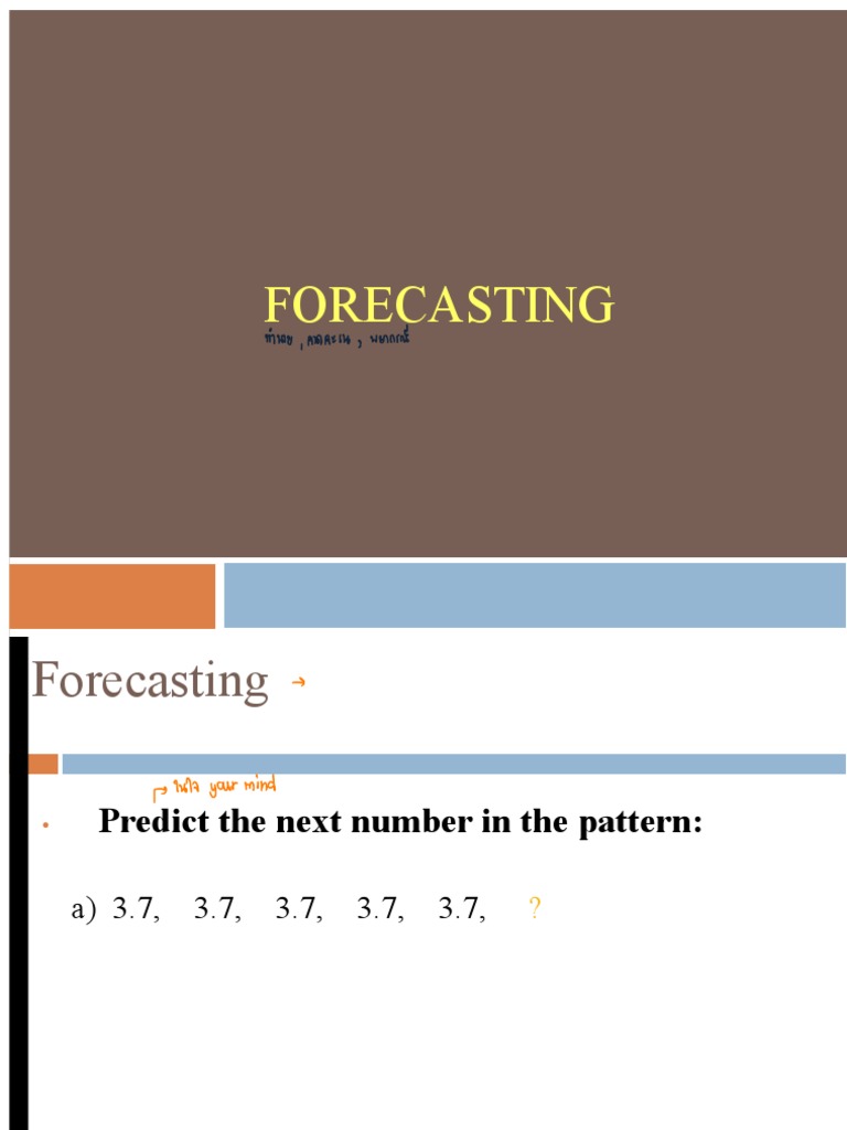 Ch03 Forecasting Pdf Forecasting Regression Analysis
