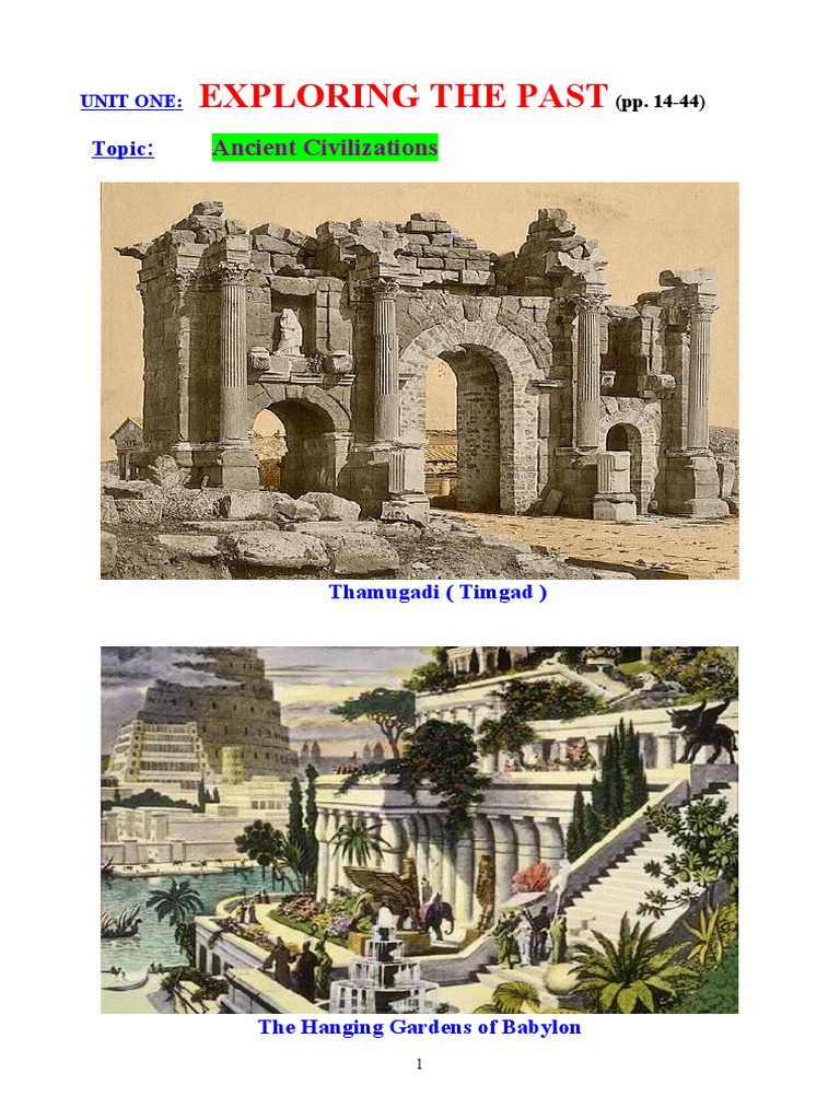 Exploring The Past: Ancient Civilizations | PDF | Word | Algeria