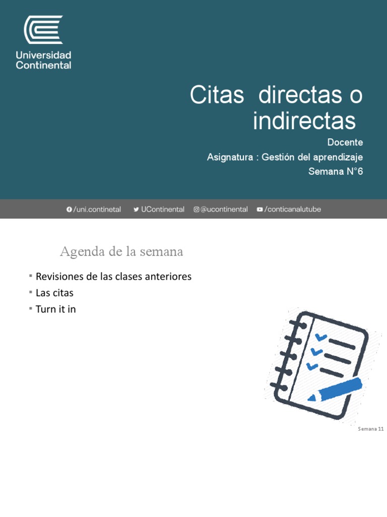 Sesión 06A - Citas Directas o Indirectas . | PDF | Aprendizaje | Cognición