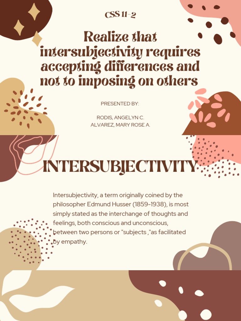 Realize-That-Intersubjectivity-Requires-Acceting-Differences | PDF | Philosophy | Self-Improvement