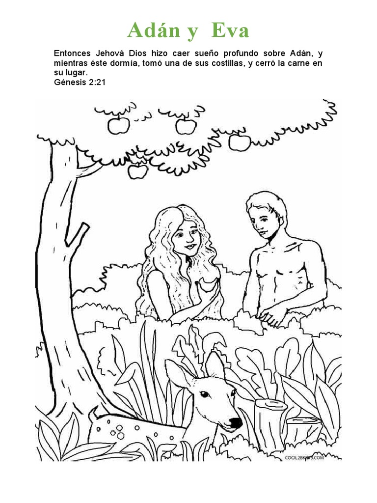 Adán y Eva Texto Biblico | PDF